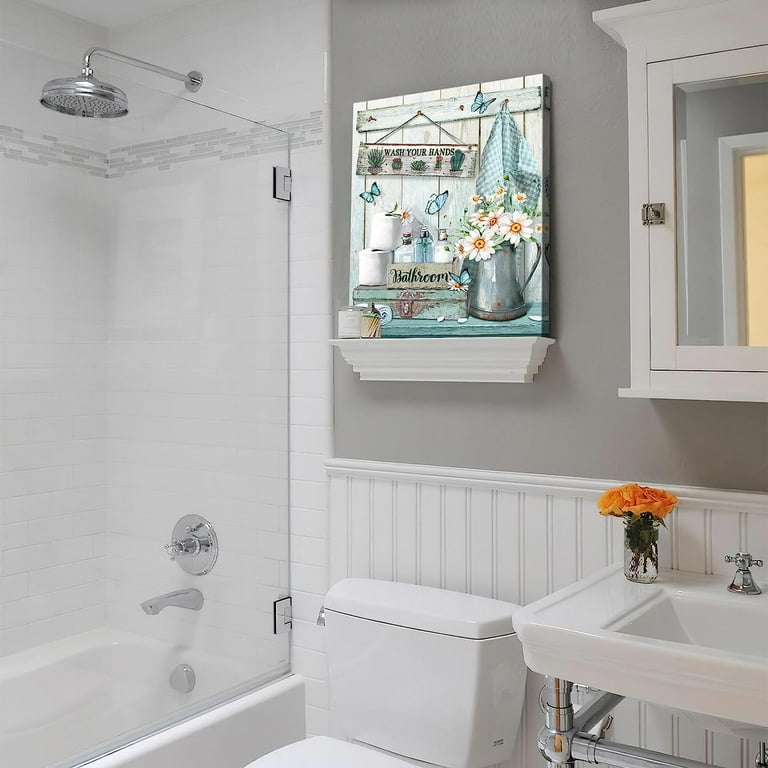 Rustic Vintage Bathroom Art Printables