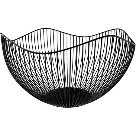 Fruit Bowl Black Fruit Bowls Wave Fruit Bowl Wire Fruit Basket Metal ...