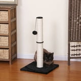 PetPals Stilt Post Black and Sisal Scratching Post with Toy - Walmart.com