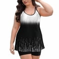 Byworldtasic 2026 Womens Two Piece Tankini Swimsuit Tummy Control Plus ...