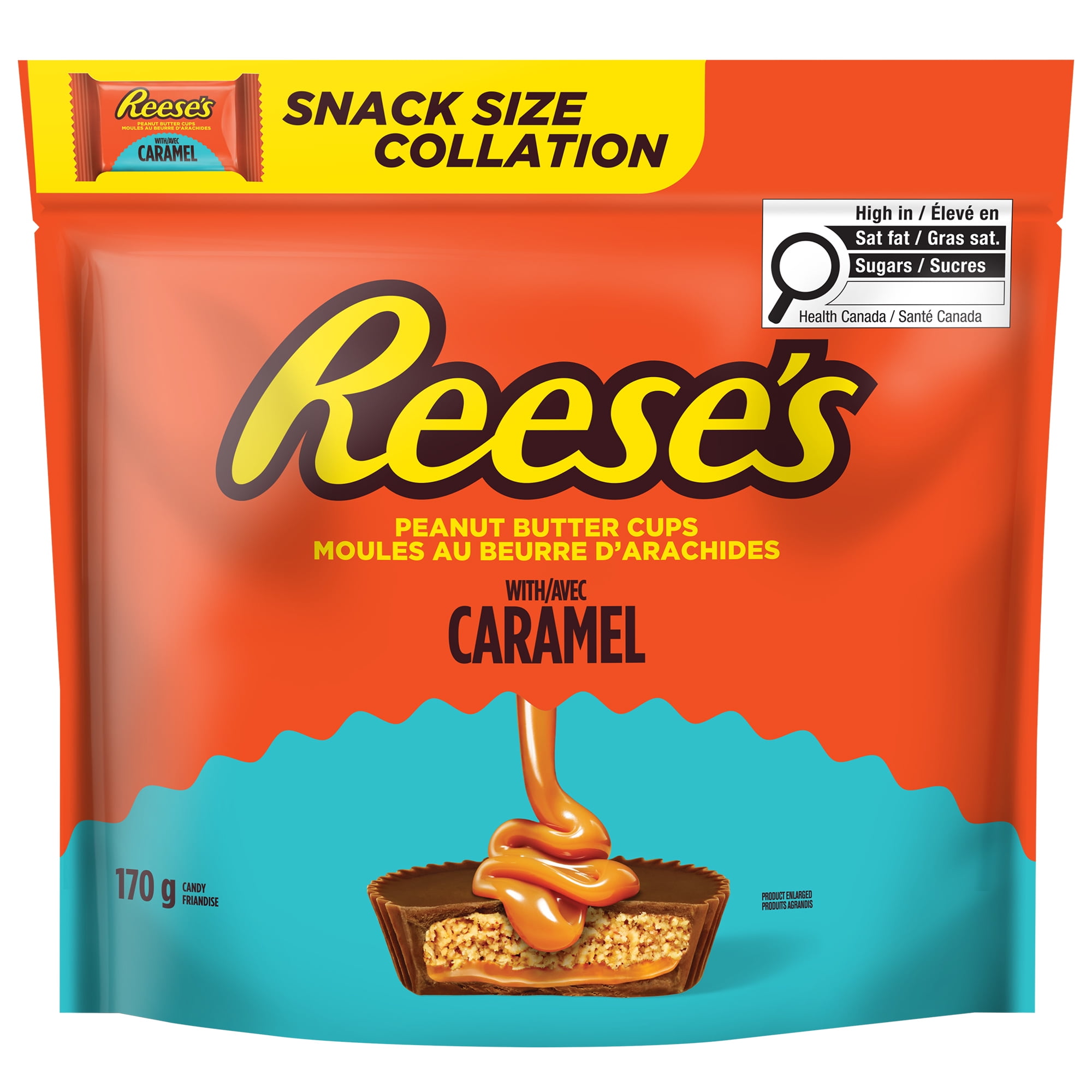 REESE'S with Caramel Snack Size, great for sharing, 170g - Walmart.ca