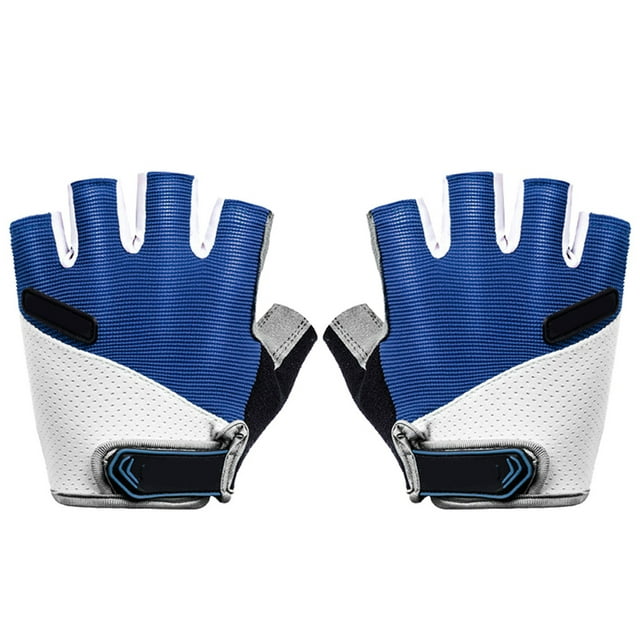 Yesbay 1 Pair Men Women Breathable Half Finger Cycling Anti Slip Pad ...