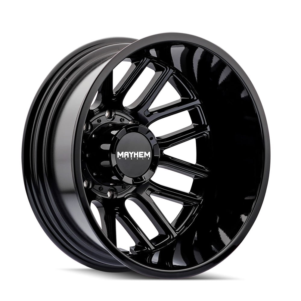 20x8.25 Mayhem Cogent Gloss Black DUALLY REAR Wheel 8x6.5 (-192mm ...