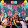 10x8ft Photo Backdrop, Pink Purple Orange Spring Floral Soft Polyester ...