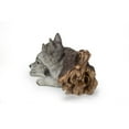 Hi-Line Gifts 18" Hiding Wolf Cubs Outdoor Garden Statue - Walmart.com