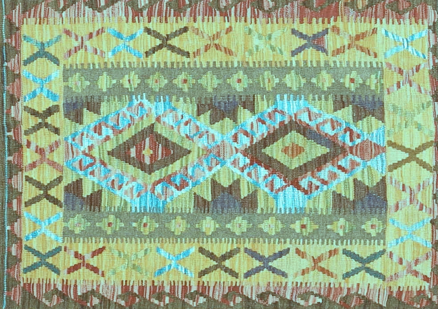 Ahgly Company Indoor Rectangle Abstract Light Blue Contemporary Area ...