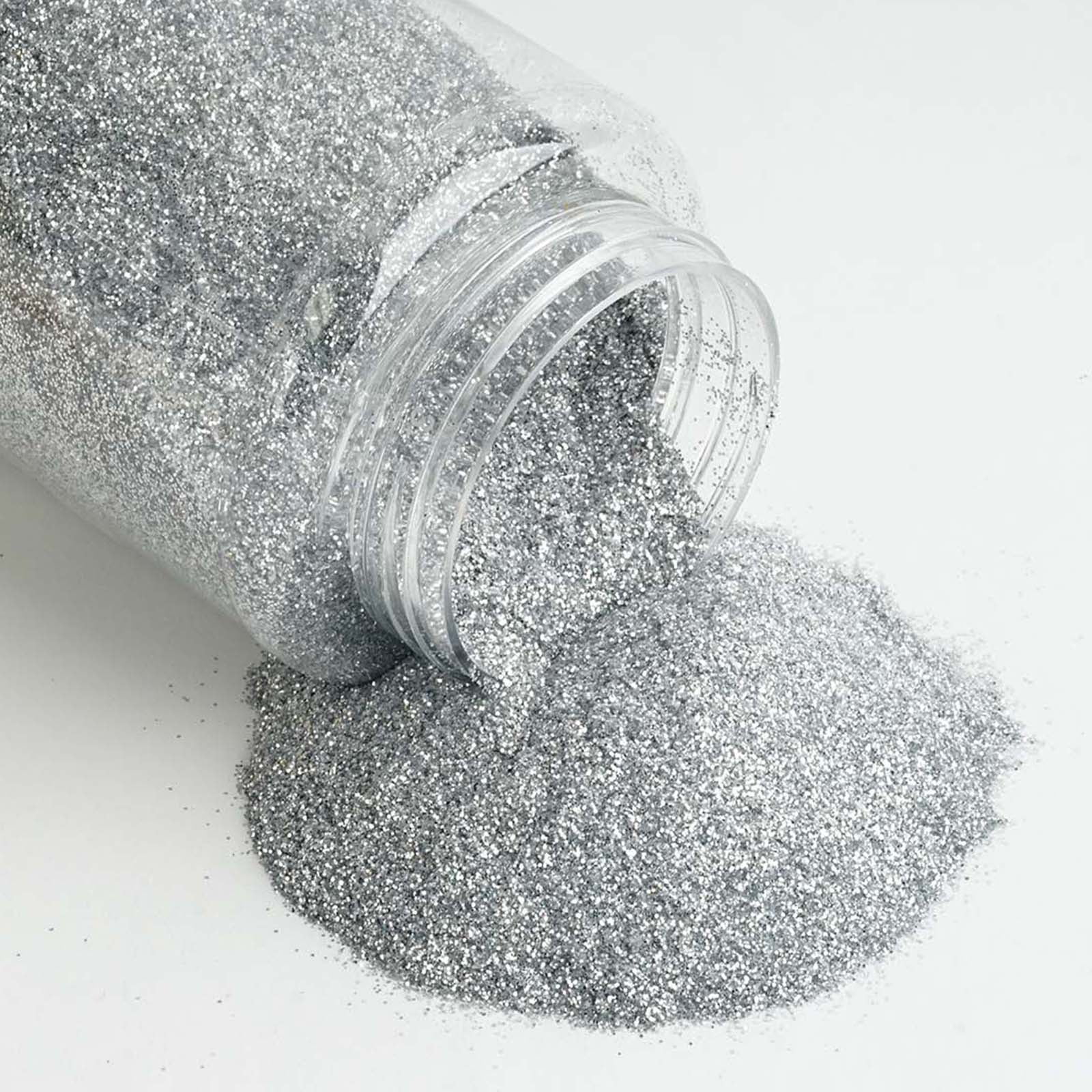BalsaCircle 1 lb Silver Shimmering Extra Fine Craft Glitter Wedding ...