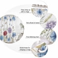 Blue Purple Red Hydrangea Bathroom Shower Curtains with 12 Hooks ...