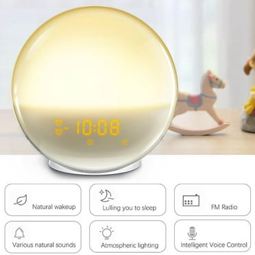 Lumie Bodyclock Glow 150 LED Wake-up Light Sunrise Alarm Clock, Sunset ...