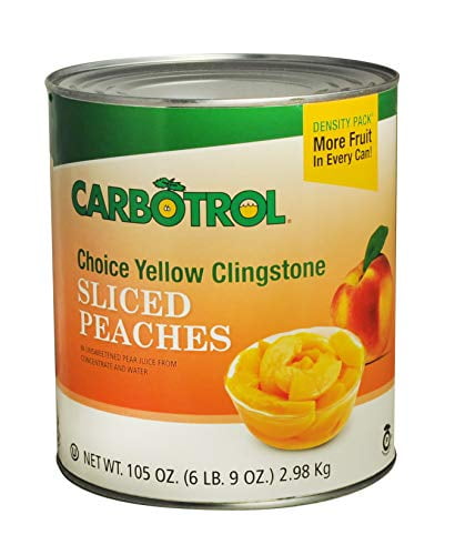 Carbotrol #10 Juice Packed Canned Fruit, Sliced Peaches (1 - 105oz Can ...