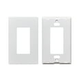 1 Gang Screwless Snap On Decorator Wall Plate White - Walmart.com