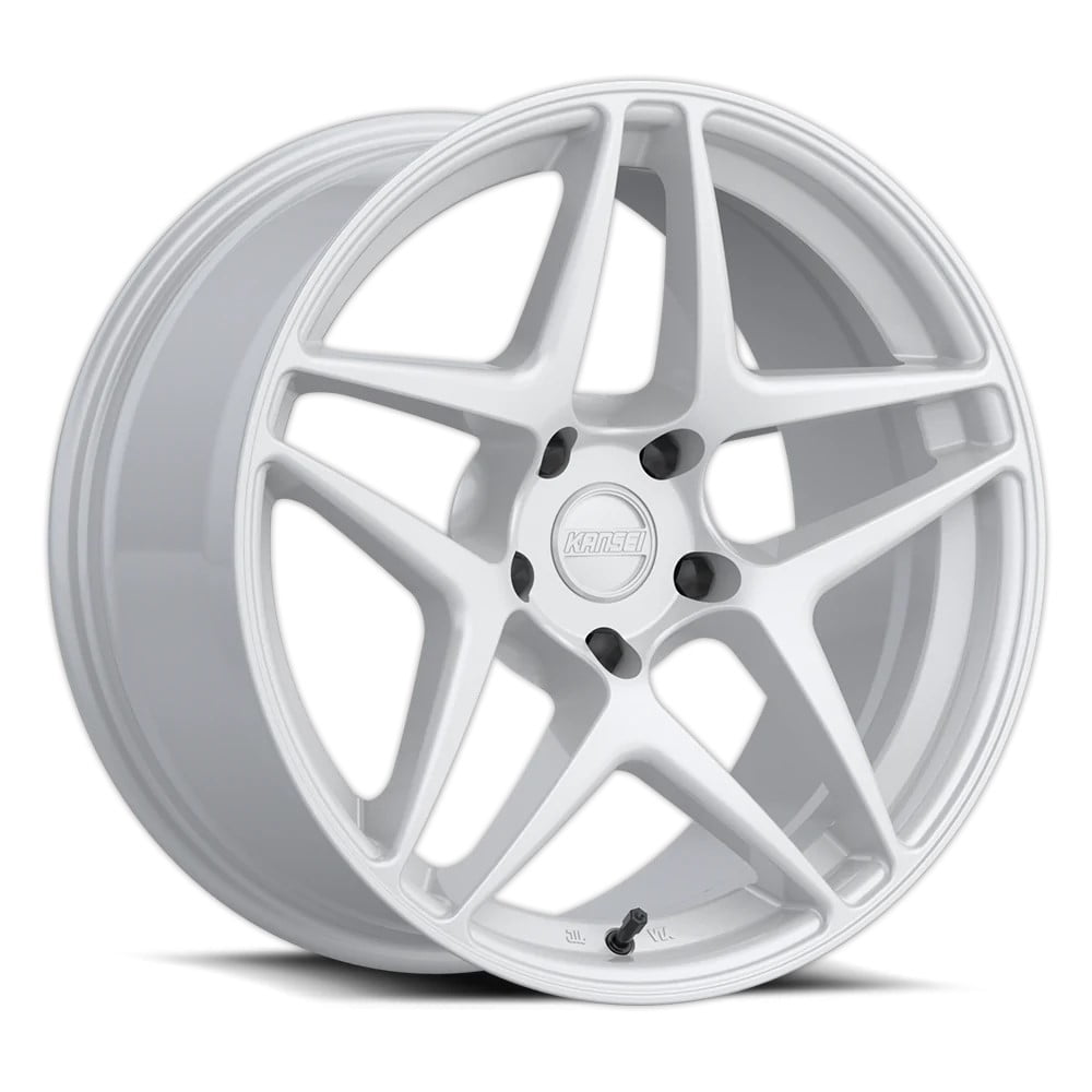 18x9.5 Kansei K15W Astro Gloss White Wheel 5x120 (35mm) - Walmart.com