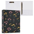 2 Pack PVC Round Ring Binders, 200 Sheet Capacity D-Ring File Folder ...