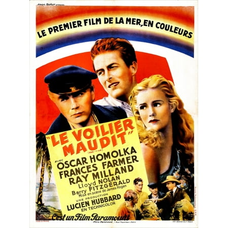 Ebb Tide (Aka Le Voilier) French Poster Art From Left: Oscar Homolka ...