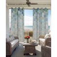 Abstract Art Blackout Curtains for Bedroom Living Room, Blue Green ...