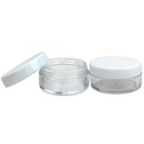 Beauticom 10g/10ml (0.36 oz) Clear Plastic Jars with Lids for Creams ...