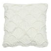 Creative Co-Op Cotton Tufted Chenille Pillow with Scallop Pattern ...