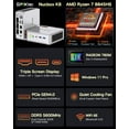 Gmktec Gaming Mini Desktop Tower, AMD Ryzen 7 8845HS, 32GB, 1TB SSD ...