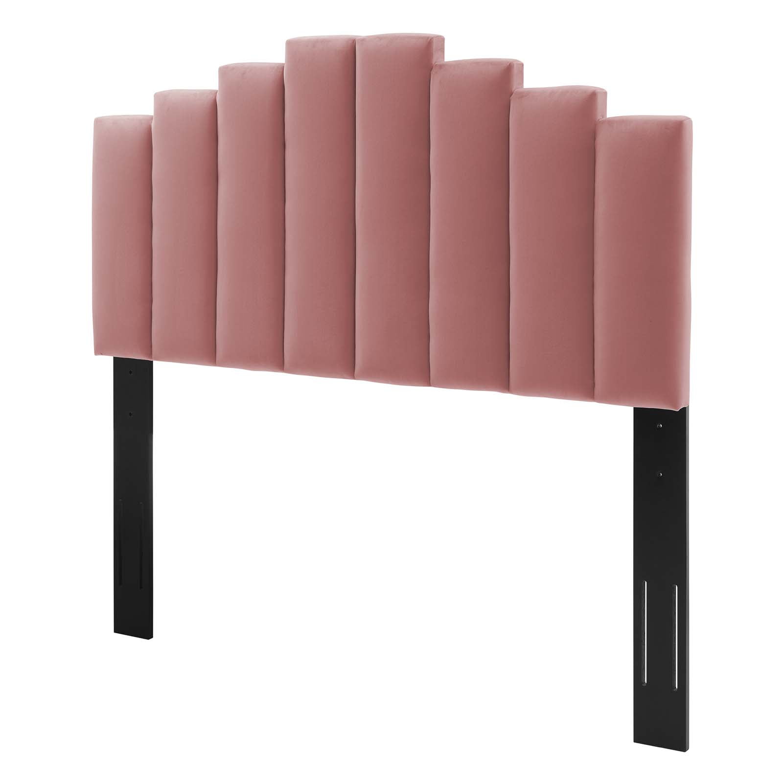 Headboard, King Size, Velvet, Pink, Modern Contemporary Urban Design ...