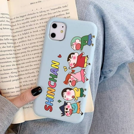 Cartoon C-Crayon Shin-chan Phone Case for iPhone 11 12 13 Mini Pro Xs ...