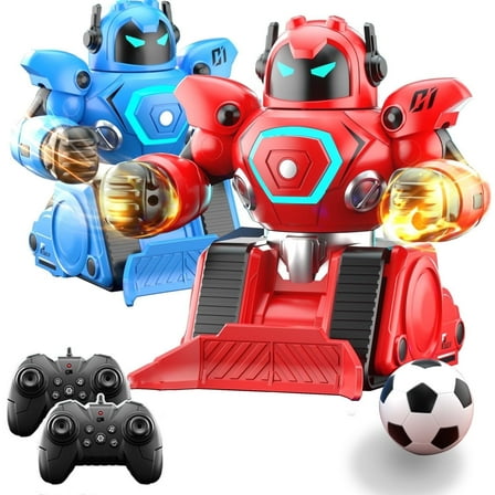 Ninja Bots 2-Pack, Hilarious Battling Robots (Red/Black) with 6 Weapons ...