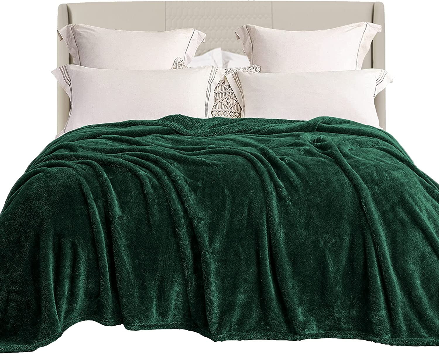 Exclusivo Mezcla Plush Fuzzy Fleece Queen Size Bed Blanket, Super Soft ...