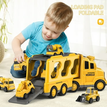 JoyStone Construction Vehicles Boys Toy Playsets, Crane Truck Excavator ...