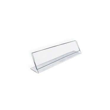 Azar 112740 3.5" W x 2.5" H L-Shaped Acrylic Sign Holder, 10Pack ...