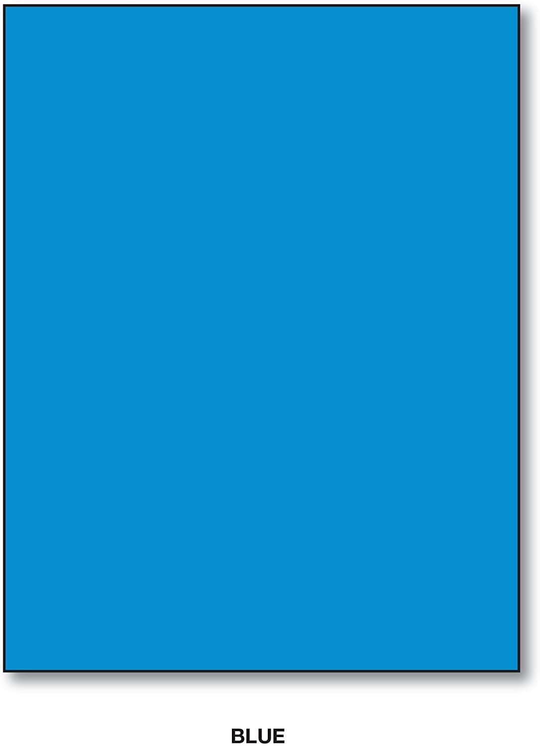 Color Card Stock 65lb. Cover Size 8 1/2" X 5 1/2" Sheets (Half Letter ...