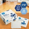 MEDPRIDE Sterile Non-Stick Absorbent Pads for Wound Care, 50-Pack Bordered Gauze Island Dressing ...