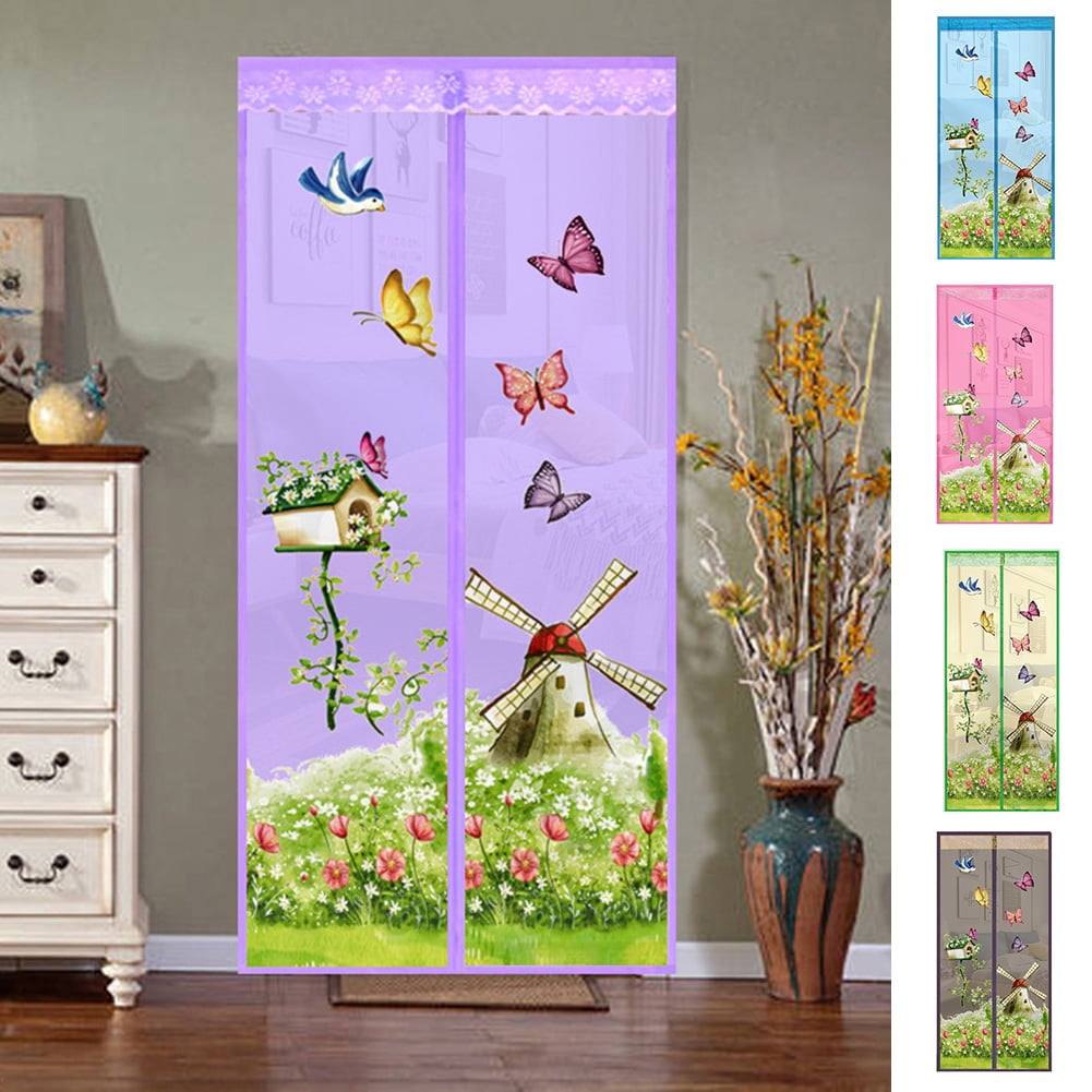 NUZYZ Butterfly Windmill Summer Magnetic Screen Window Door Anti ...