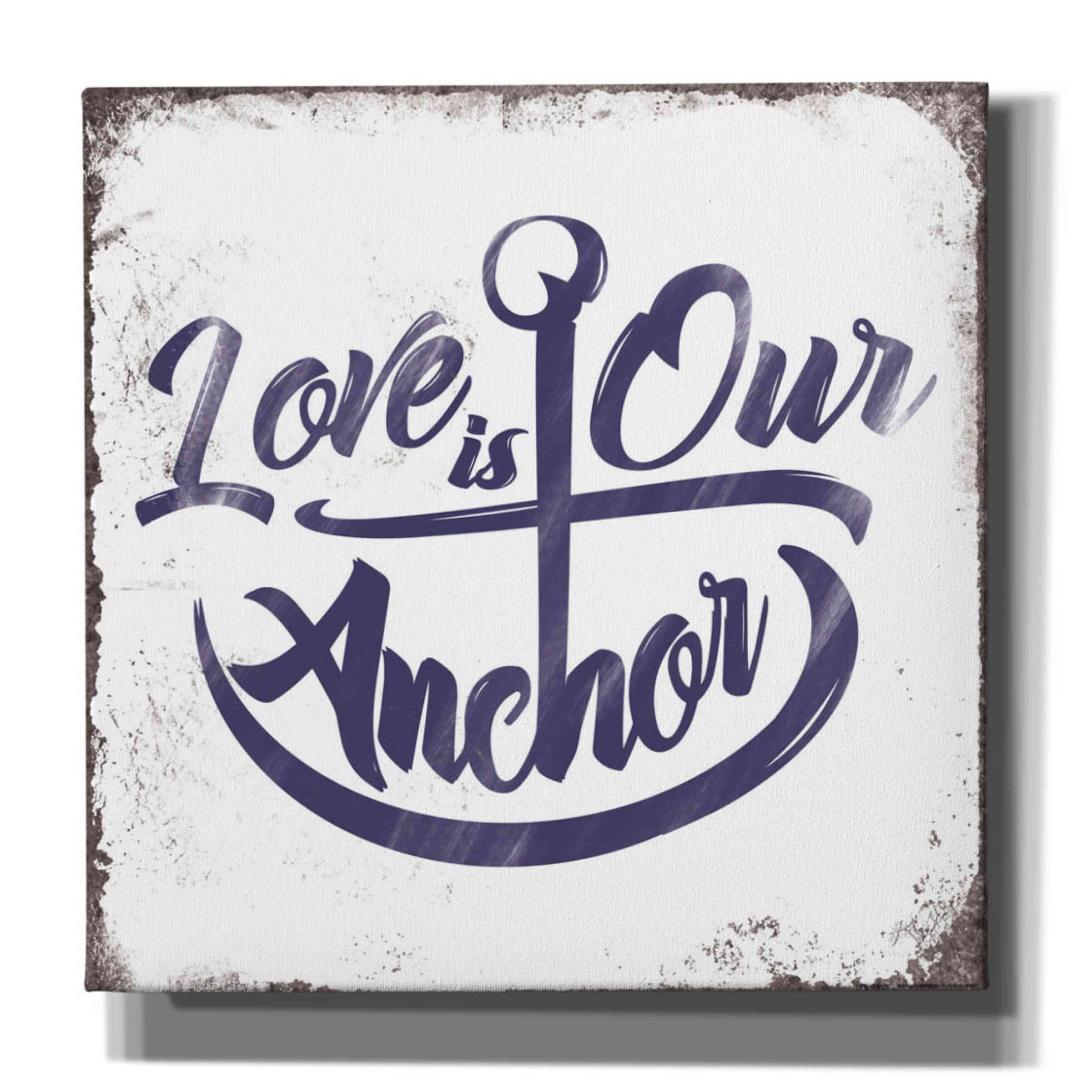 Epic Graffiti 'Love Anchor' by JJ Brando, Canvas Wall Art, 12"x12 ...