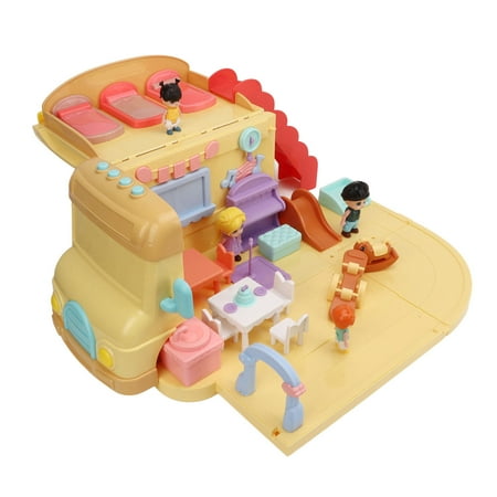 School Bus Toy Set,School Bus Toy Sliding Transform School Bus Toy ...