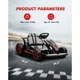 24V Go Kart for Kids,Child Electric Drift Go-Kart with Music Mode ...