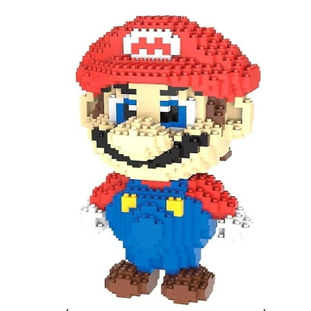 Super Mario Building Blocks Puzzle Micro 3d Figures Educational Brick ...