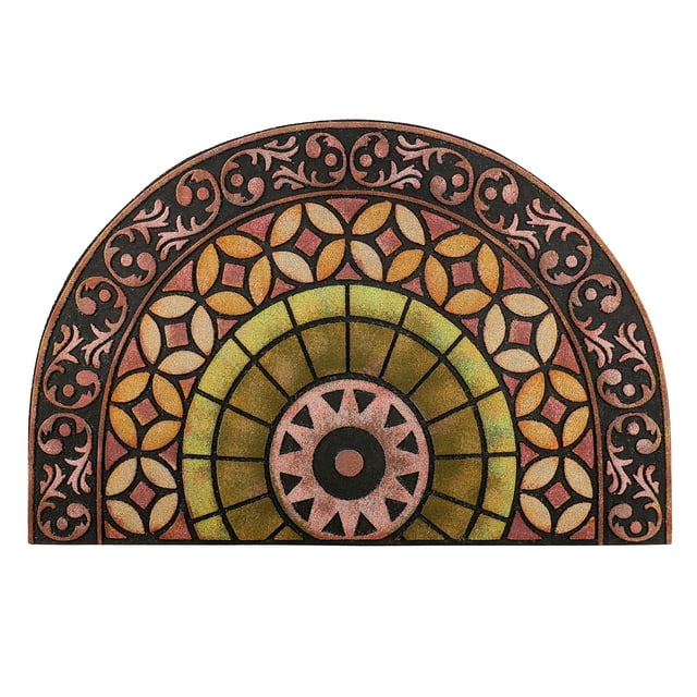 Half Round Door Mats, 23"x35" inches Heavy-Duty Welcome Mat for Front ...