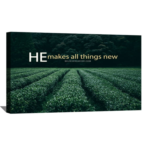 He Makes All Things New Inspirational Christian Artwok Bible Verse ...