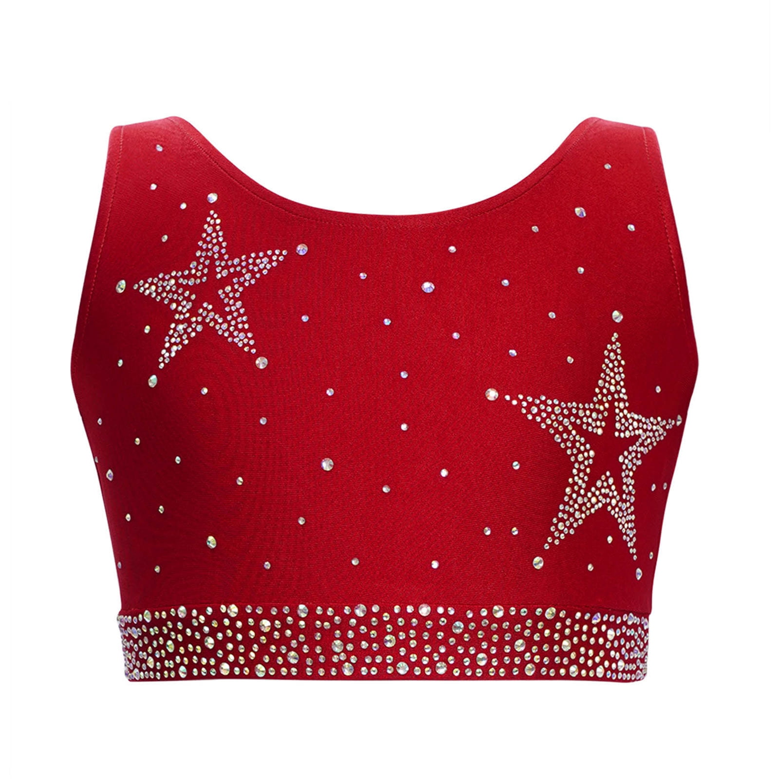 Click here for Renvena Kids Girls Sparkle Sports Bra Criss Cross... prices
