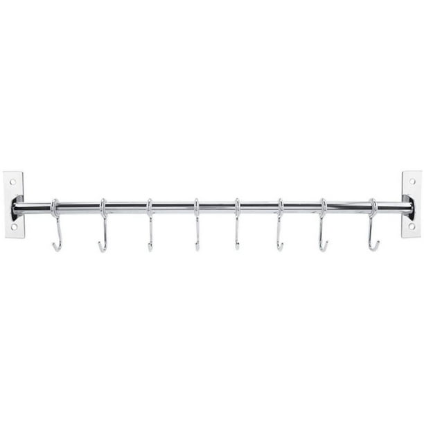 Wall Hooks WallMounted Stainless Steel Storage Rack Hanging Hook, Pots ...