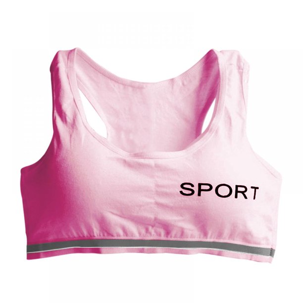 1 Pack Girls Bras 10-12 14-16 Padded Training Cami Bras Wireless Thin ...