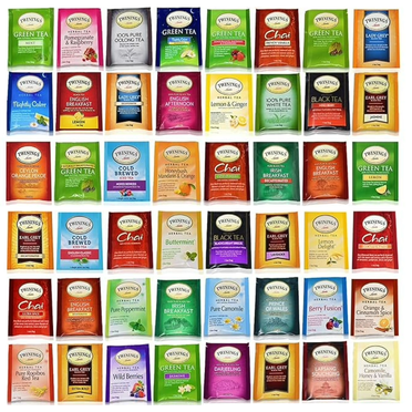 Tazo Tea Bags Sampler Assortment Box - 80 COUNT - Perfect Variety Pack ...