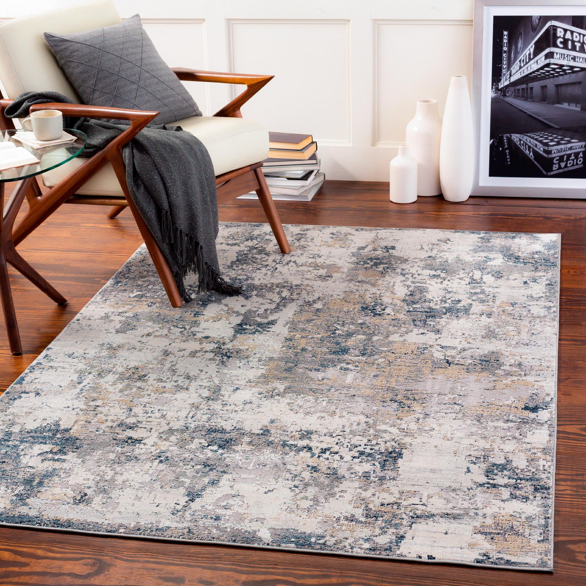 Mark&Day Area Rugs, 2x3 Vloet Modern Light Gray Area Rug (2' x 3 ...