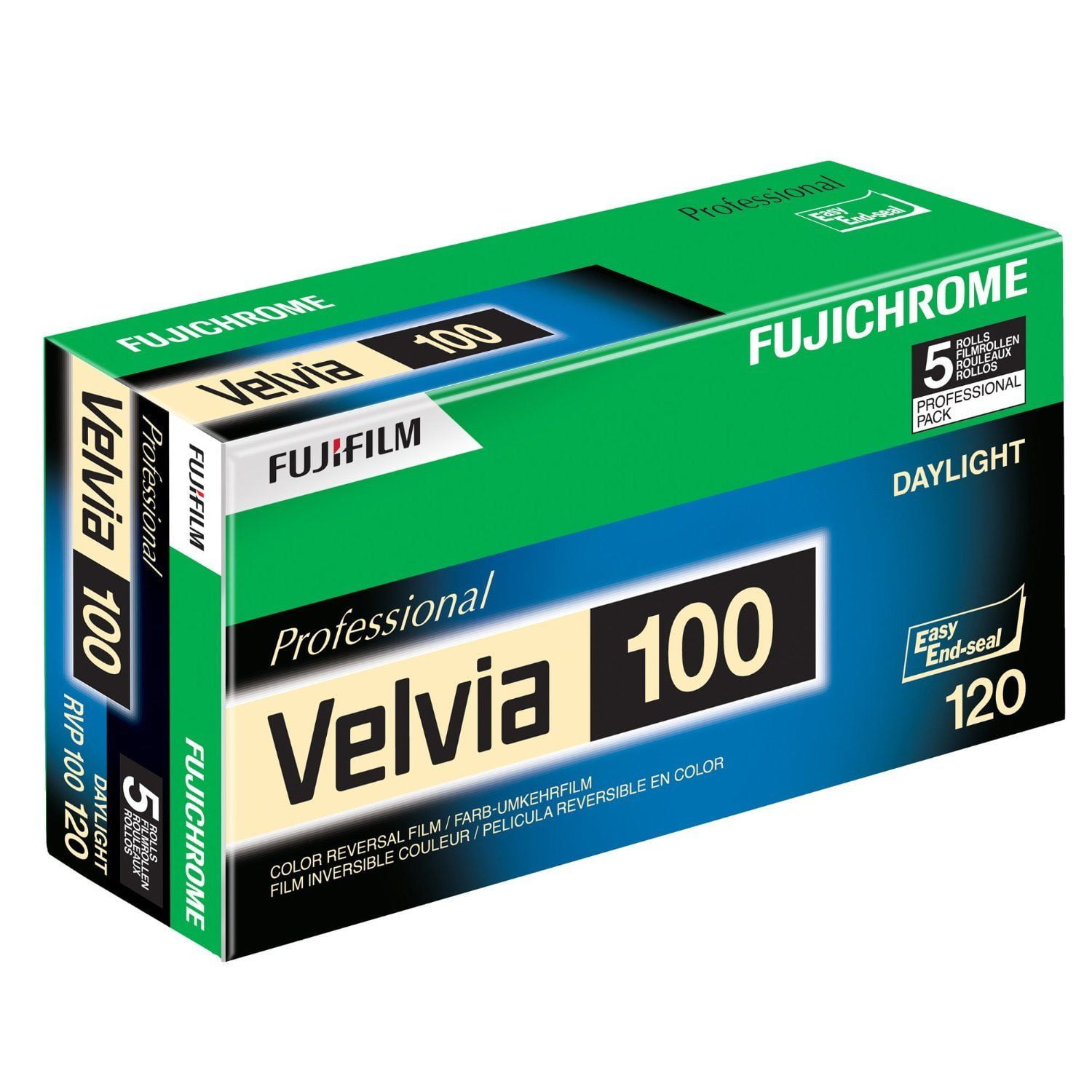 Fuji RVP 120 Velvia 100 Color Slide Film - 5 Pack, Medium Speed, High ...