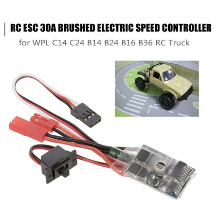 RC ESC 30A Brushed Electric Speed Controller for WPL C14 C24 B14 B24 ...