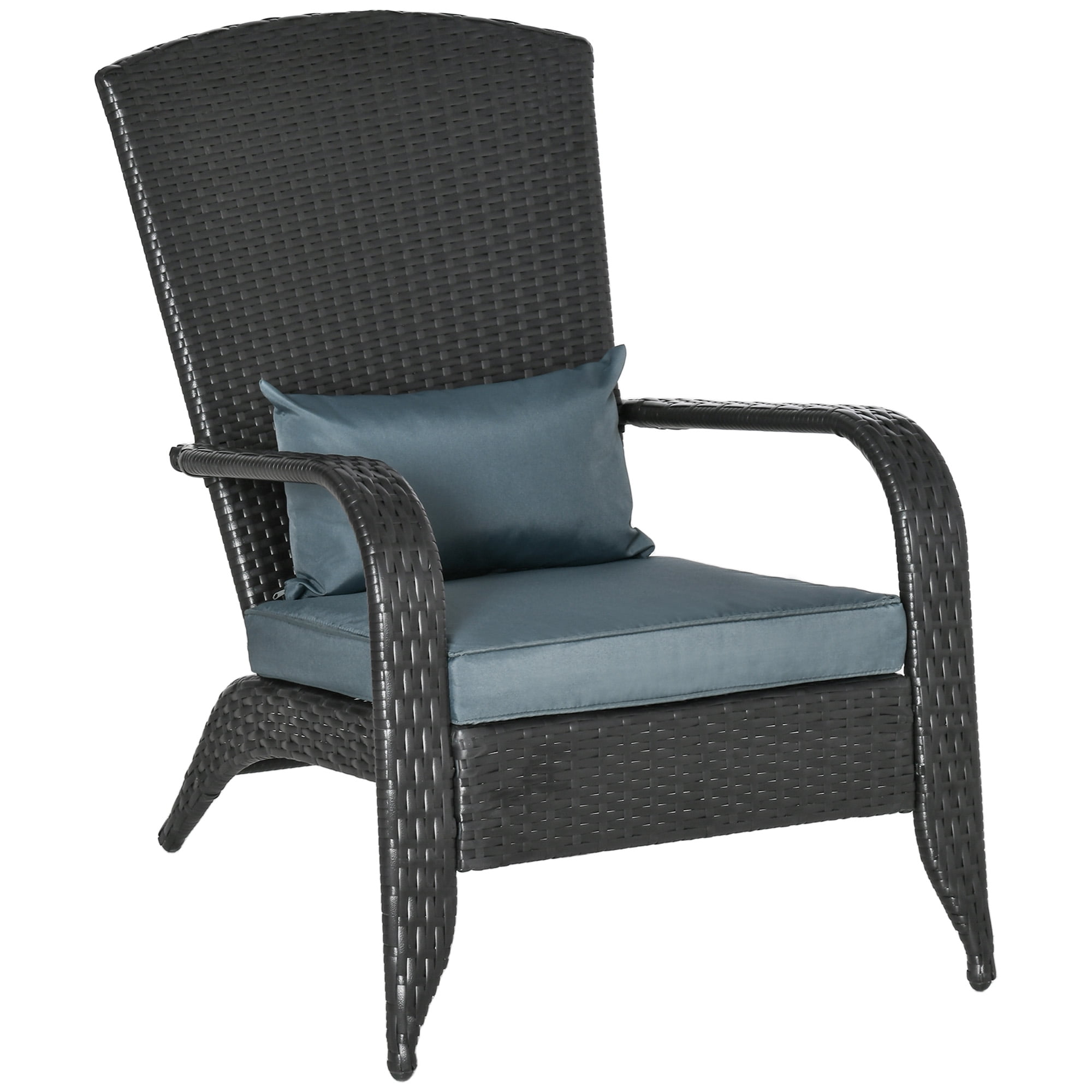 Click here for Outsunny Patio Wicker Adirondack Chair  Pe Rattan... prices