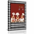 Canvas Wall Art Black Rustic Chefs Canvas Art Print Cooking Food ...