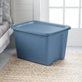 Sterilite Large Storage Bin, 18 Gallon Plastic Storage Container with ...