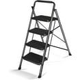 2 Step Ladder Portable Step Stool with Comfortable Handgrip and Extra ...