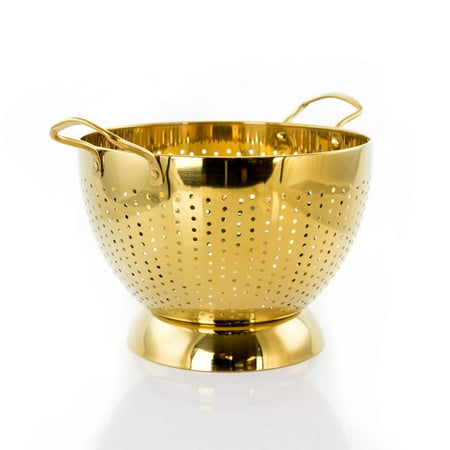 Gibson Home Rose Hue 5 Quart Stainless Steel Colander in Gold - Walmart ...