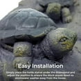 Sagefinds Turtle Downspout Block | Stone Resin | Rainwater Guard | 15”L ...